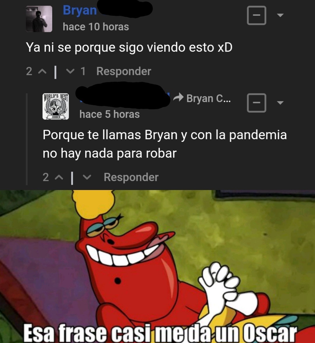 F por el Bryan - Meme subido por lachingonaxd :) Memedroid