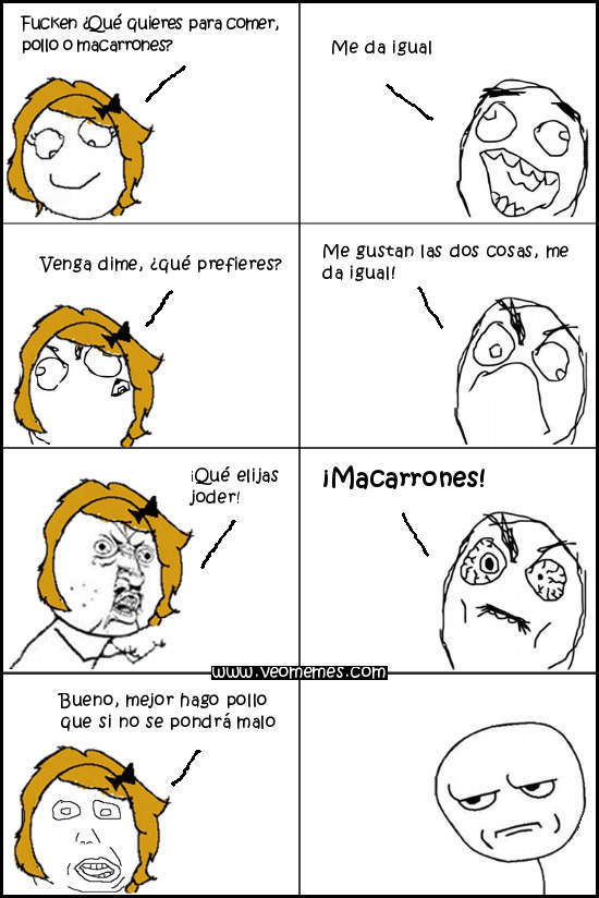 Macarrones - Meme subido por DestrokePlayer :) Memedroid