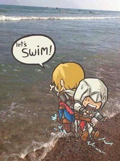 Cuando eres Altair y no sabes nadar - Meme by Handemore-Afistrado ...