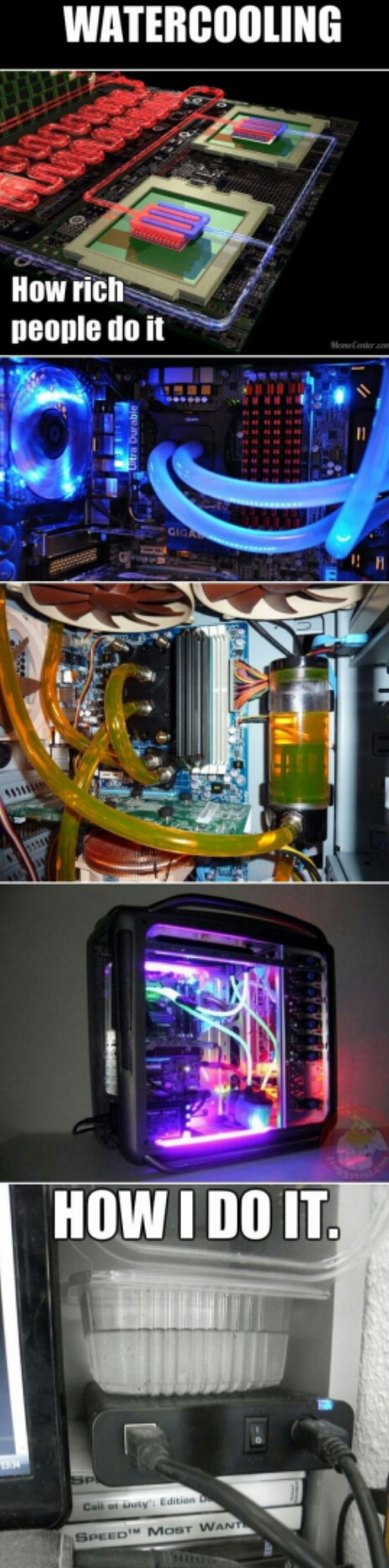 Water cooling - Meme by LucaProGamer :) Memedroid