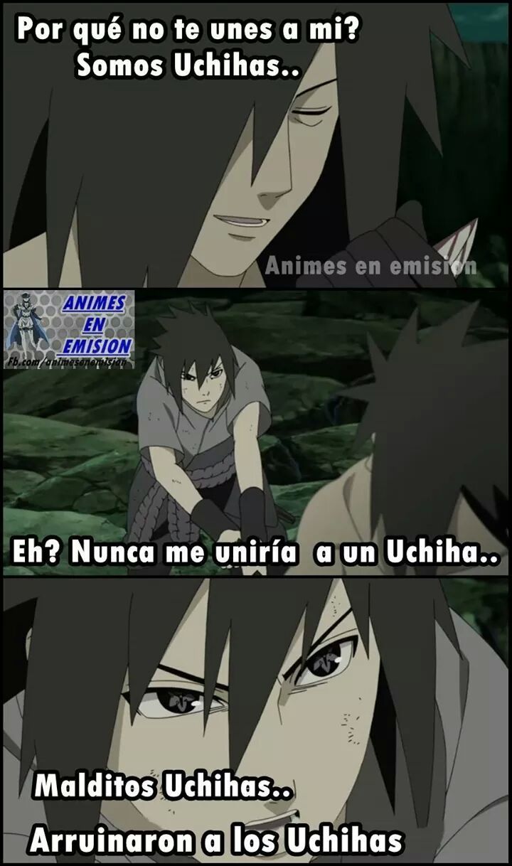 Malditos uchiha arruinaron a los uchiha - Meme subido por elmothor.ebt ...