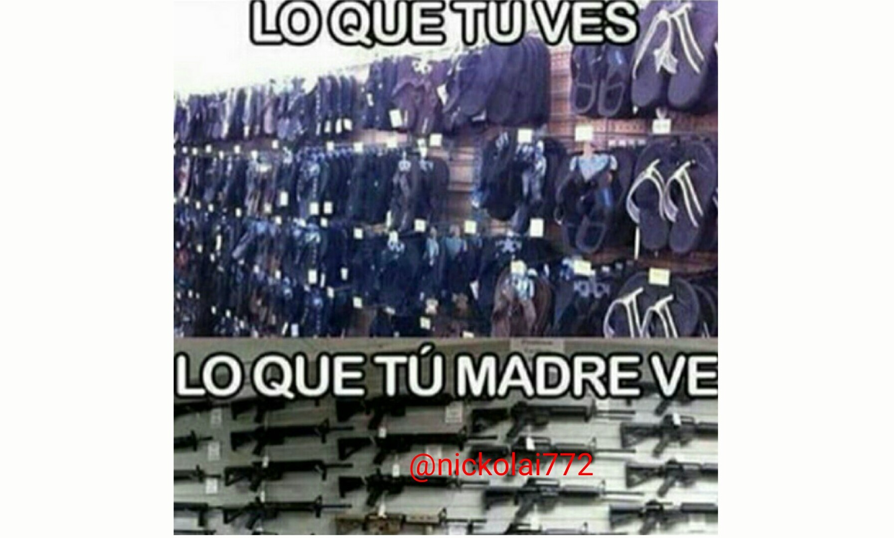 Un arsenal completo - Meme subido por Nickolai772 :) Memedroid