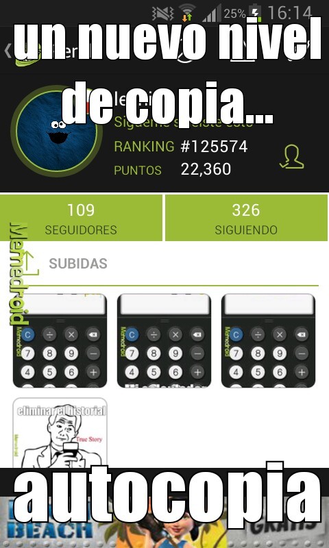 copias... - Meme subido por edudosses :) Memedroid