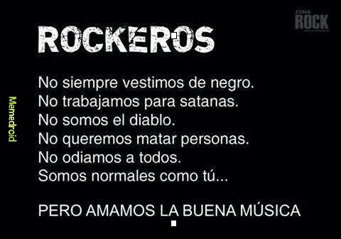 Like si eres Rockero!! - Meme subido por NicoGNR :) Memedroid
