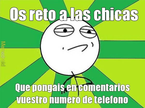 Os atreveis o no? - Meme subido por JoseJavier7 :) Memedroid