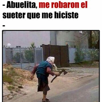 Cuando te roban el sueter - Meme subido por KiritoGamer530 :) Memedroid