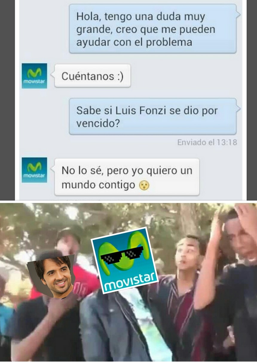 Movistar es todo un loquillo - Meme subido por Candiavicente :) Memedroid