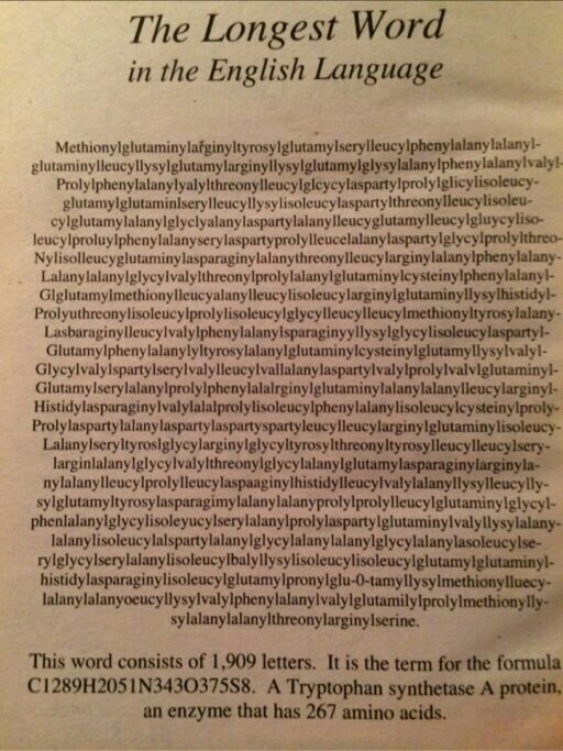 longest English word - Meme by ahadsy5 :) Memedroid