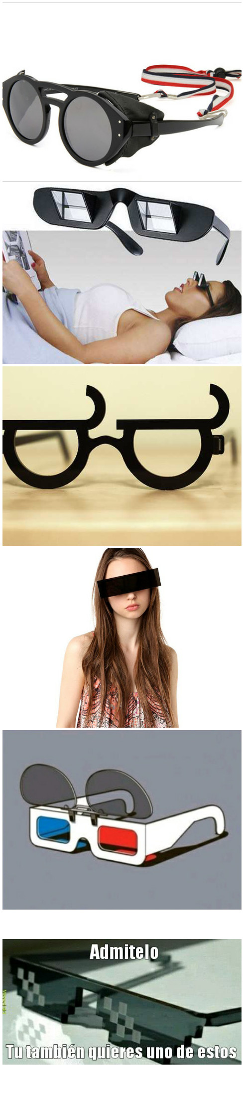 Lentes geniales. Admitelo tu tambien quieres unos asi - Meme subido por ...