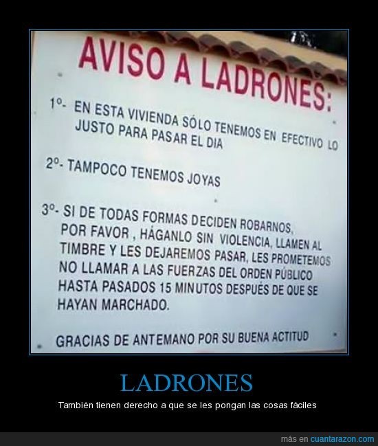 Ladrones - Meme subido por davidgc :) Memedroid