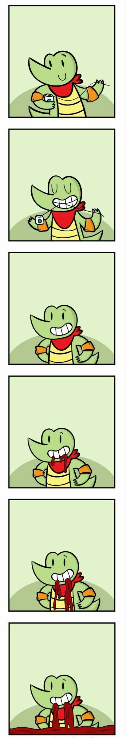 me after flossing - Meme by mustafatopi :) Memedroid