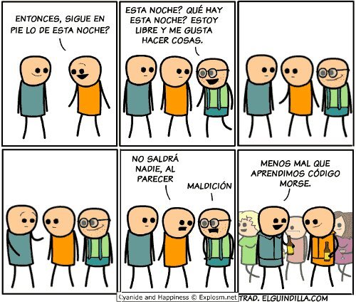 Código morse - Meme subido por Anto... :) Memedroid