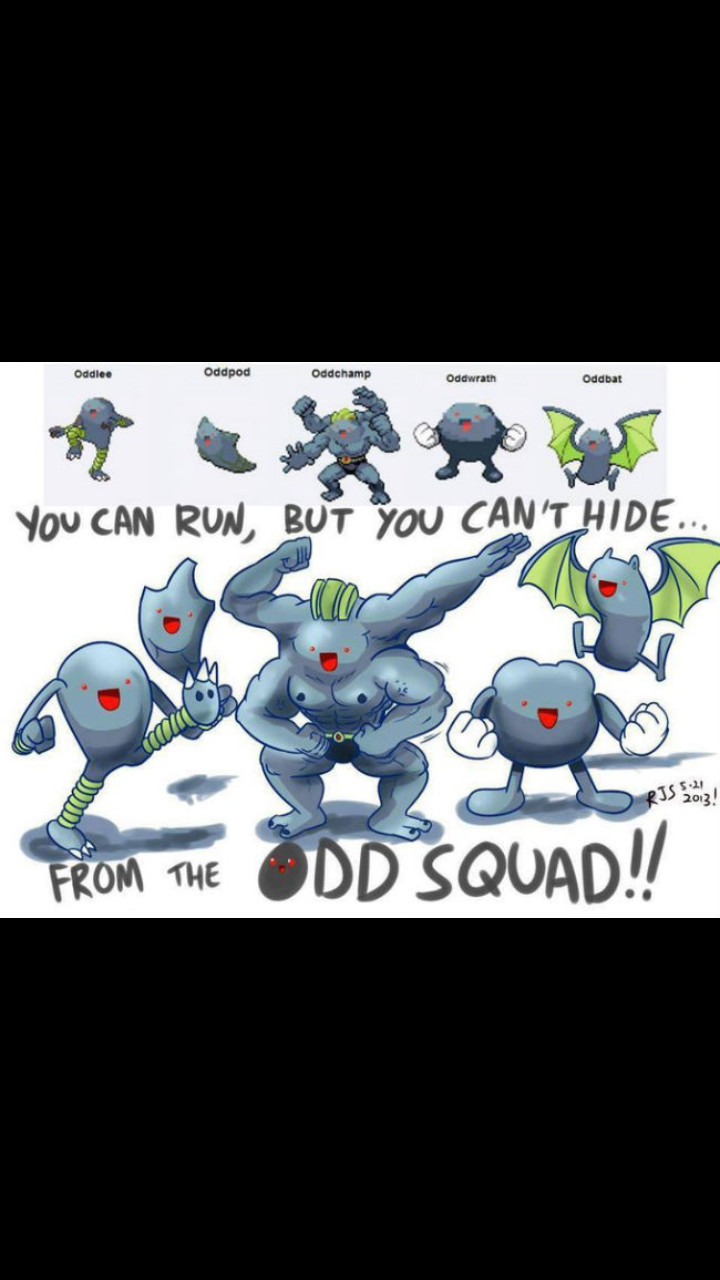 1st comment and it's replyers are the odd squad, from left to right ...