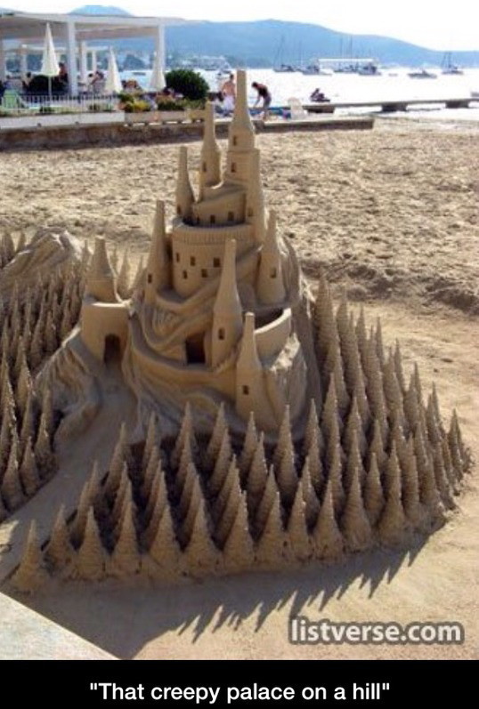 Creepy sand castle - Meme by soydolphin :) Memedroid