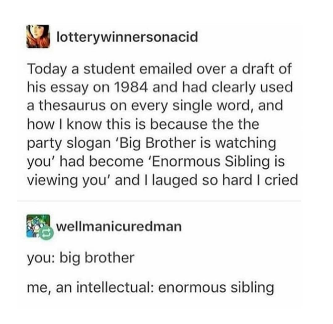 Enormous sibling - Meme subido por futziesalzmann :) Memedroid