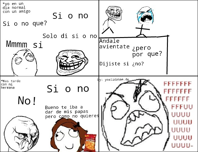 si o no - Meme subido por yoalidanae.dg :) Memedroid