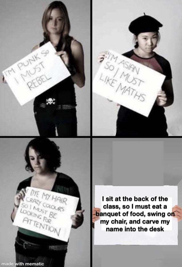 BACK TO THE BACK OF THE CLASS - Meme subido por GRANDPAPASTALIN ...