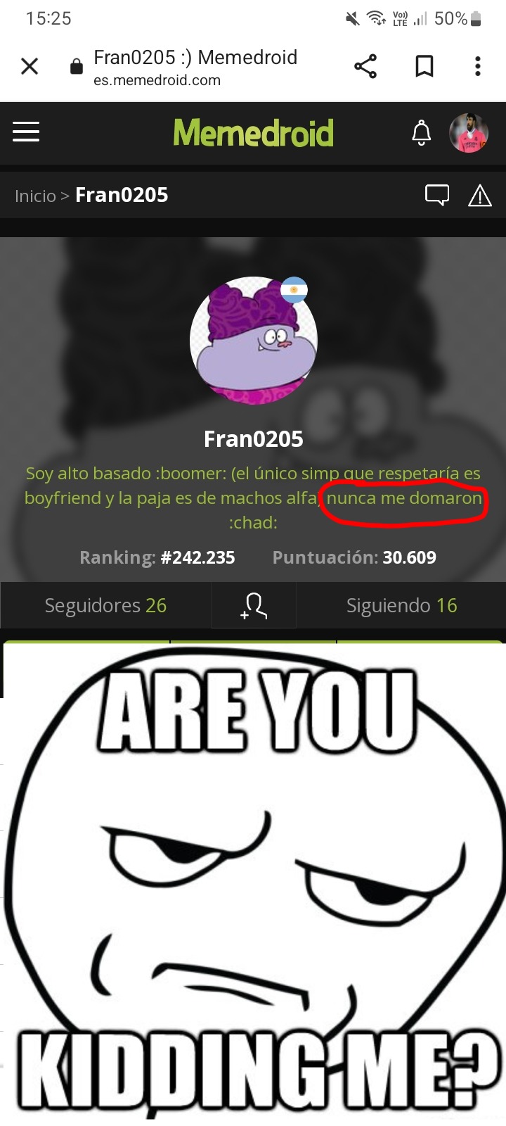 Top memes de Fran0205 en español :) Memedroid