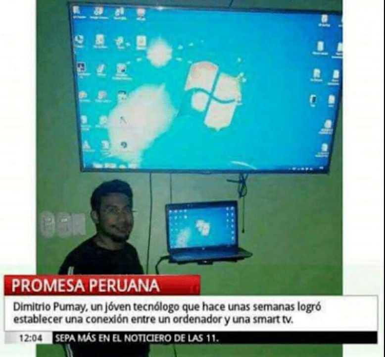 Cuando un peruano descubre el hdmi equisde - Meme by Inti-kun :) Memedroid