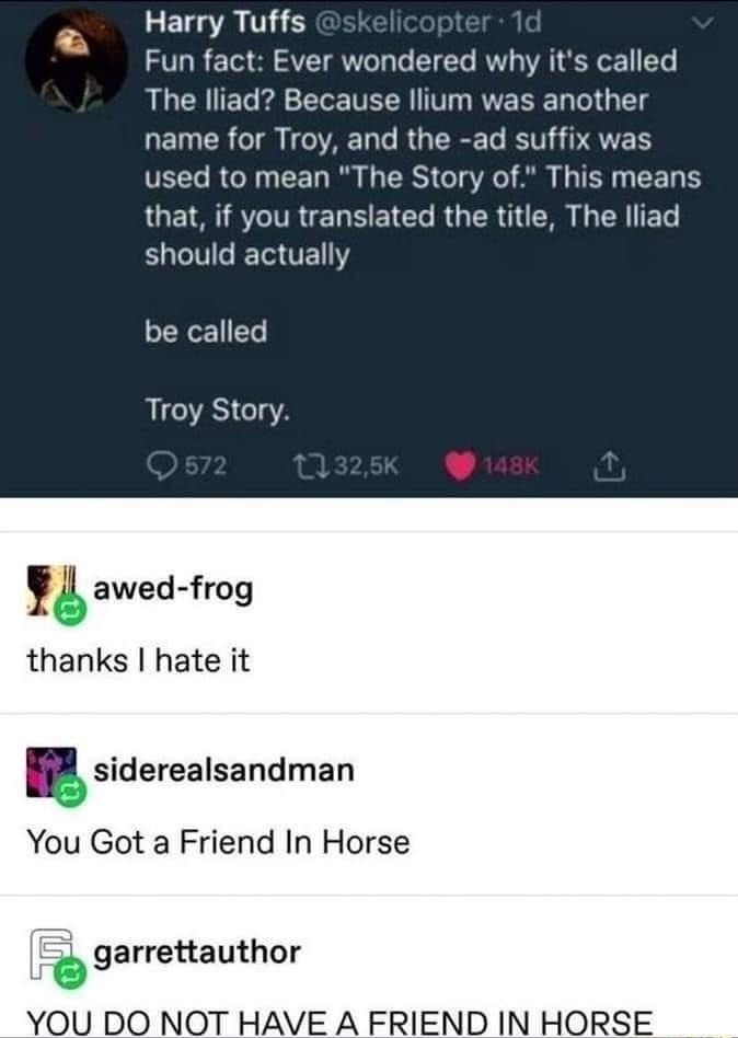 The best Iliad memes :) Memedroid