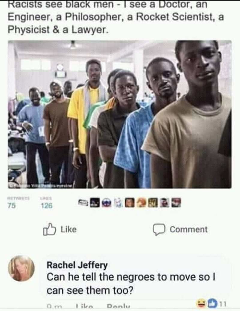 Here is an example of racism so we all know to avoid it - Meme subido ...