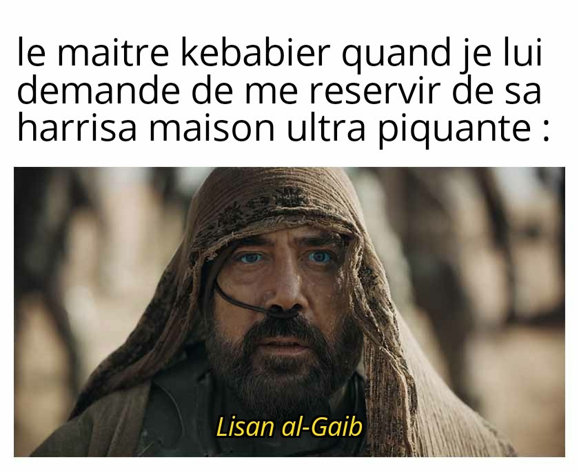 Les meilleurs mèmes Lisanalgaib :) Memedroid