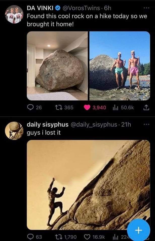 Trending Sisyphus Memes Endless Struggle Infinite Laughs