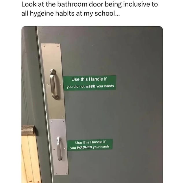 Toilet Door Memes What Is Written On That Bathroom Door? | Sprinkled