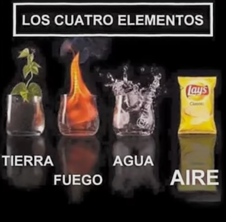 Los 4 elementos - Meme by Chachosaurus_text :) Memedroid