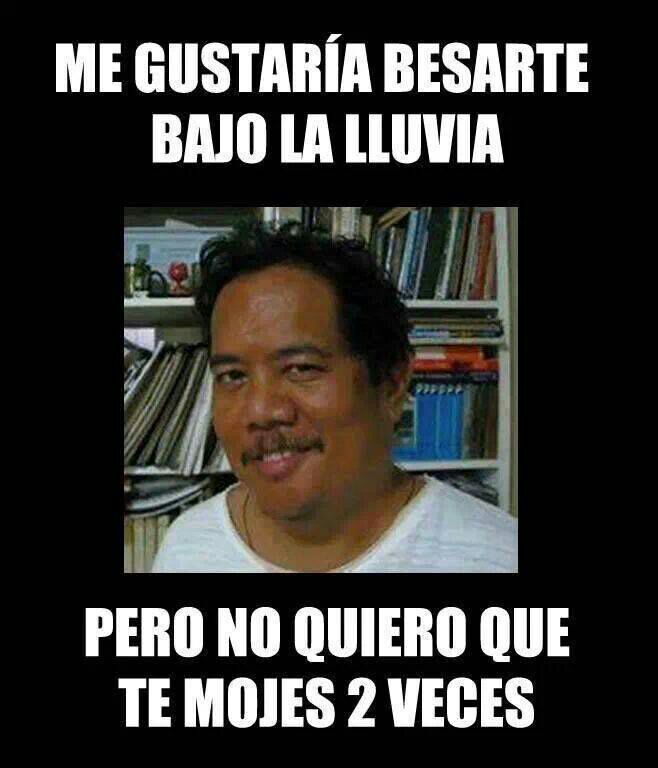 beso bajo la lluvia - Meme subido por reyser :) Memedroid