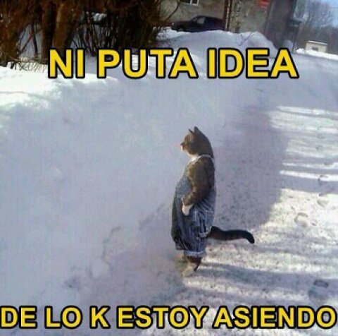 ni puta idea de lo k ase - Meme subido por Carlosj99 :) Memedroid