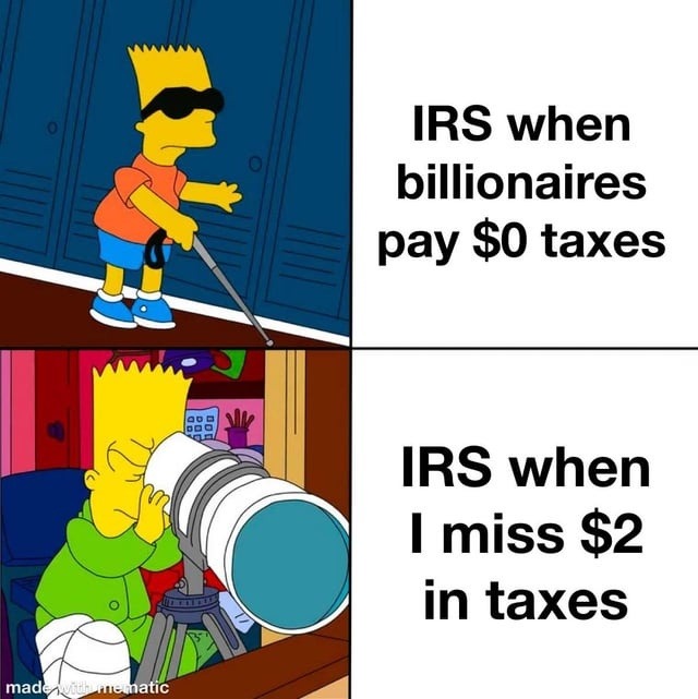 Meme Crying About Irs