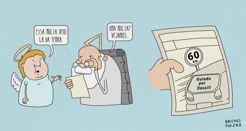 Deus foi multado.. - Meme by memezando :) Memedroid