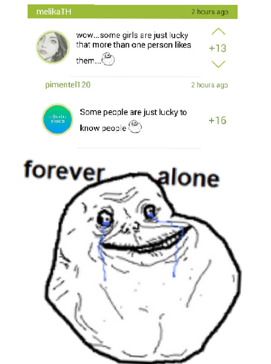 Forever alone - Meme by adnanholy :) Memedroid