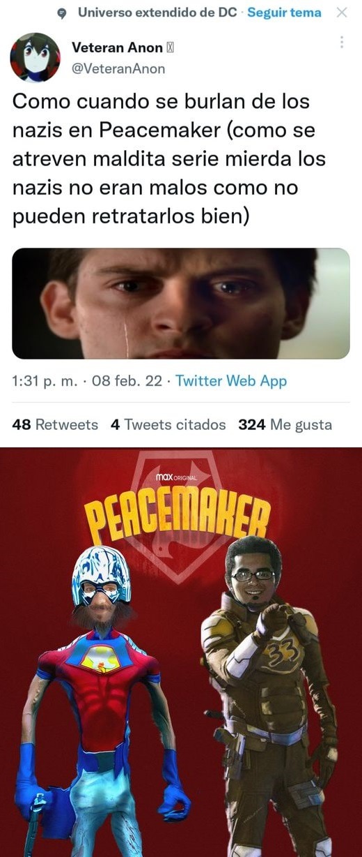 Top memes de peacemaker en español :) Memedroid