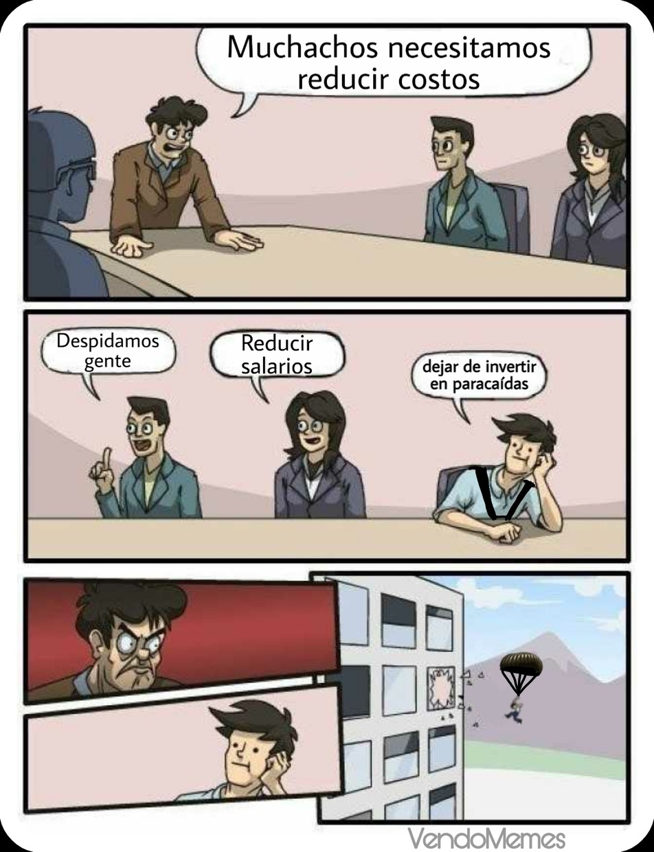 Paracaídas - Meme subido por VendoMemes :) Memedroid