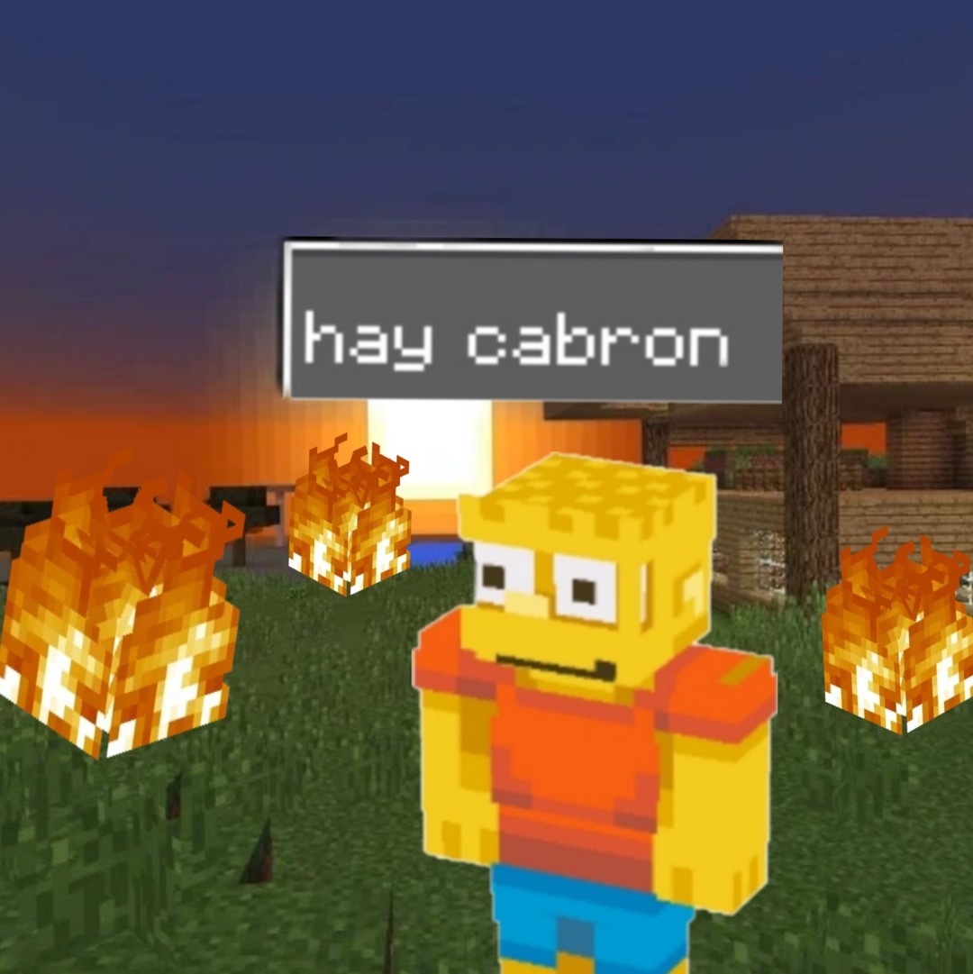 Hay cabron minecraft si lo repostean los mato cabrones - Meme subido ...