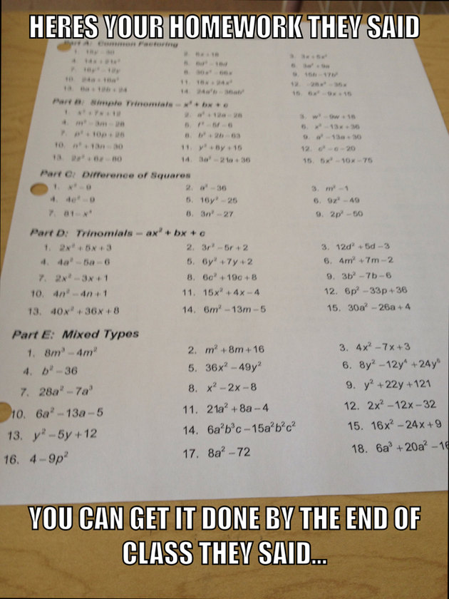 Homework - Meme by H20melon :) Memedroid