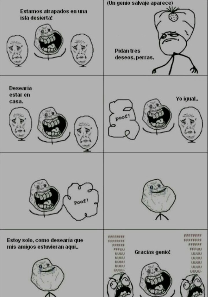 Forever alone - Meme subido por Marty007 :) Memedroid