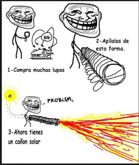 Problem rayos laser - Meme subido por ElVergaMuerta :) Memedroid