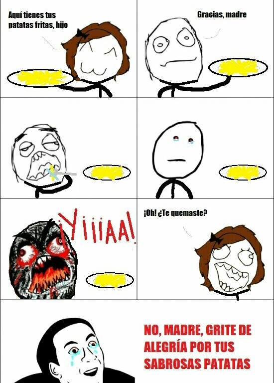 Las patatas fritas - Meme subido por XxEnrixX :) Memedroid