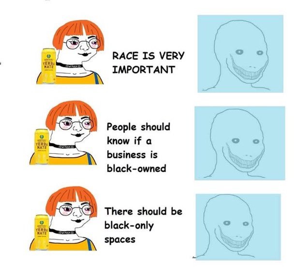 Anti-racist vs racist - Meme subido por arbosa :) Memedroid