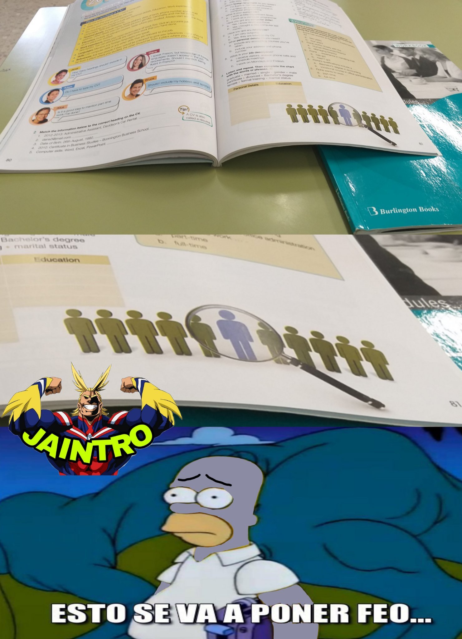 Mi libro es un loquillo - Meme subido por JAINTRO :) Memedroid