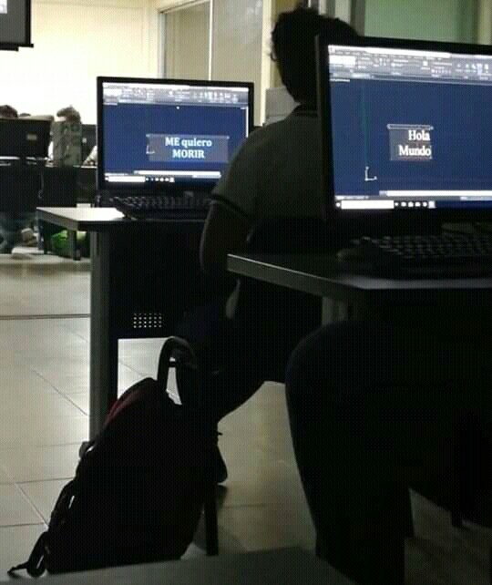 Mi primer día como programador - Meme subido por Alvwe16 :) Memedroid