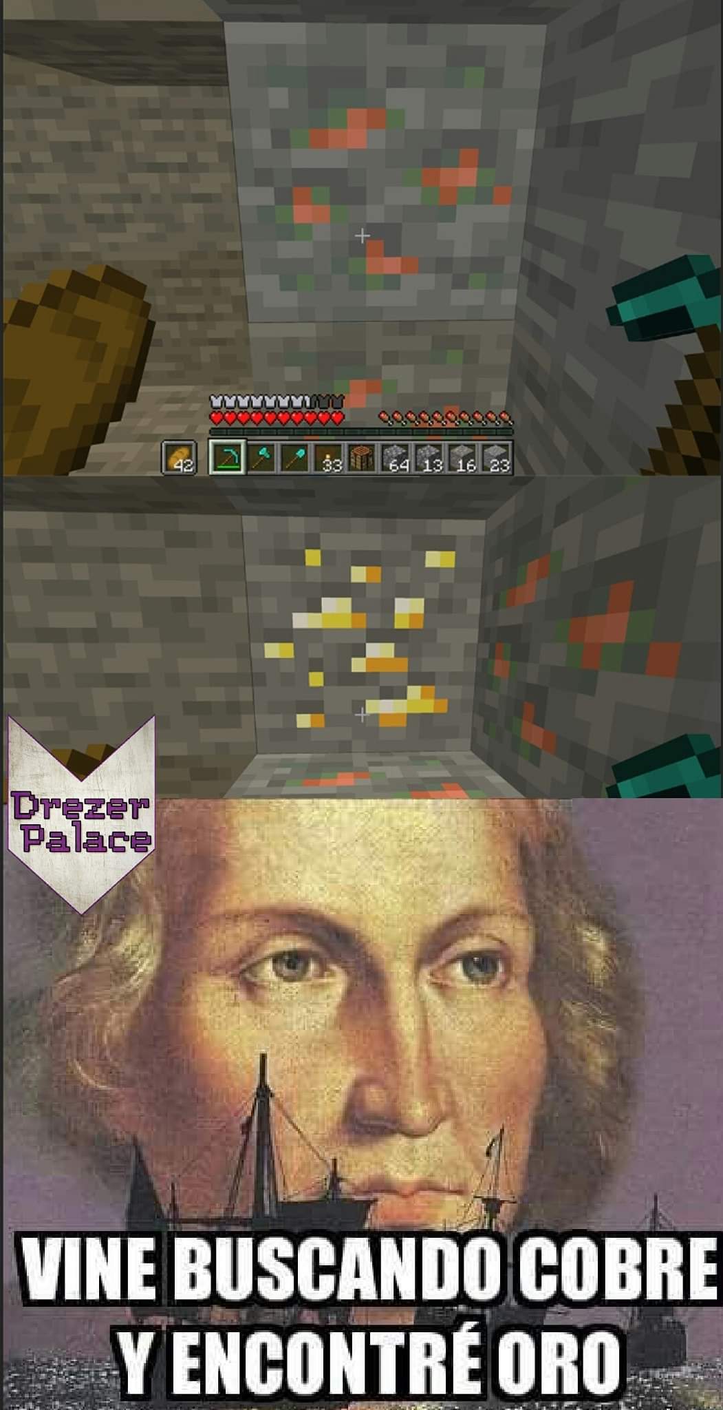 Se vino en la niña y encontró oro el Colón mientras esperaba cobre ...