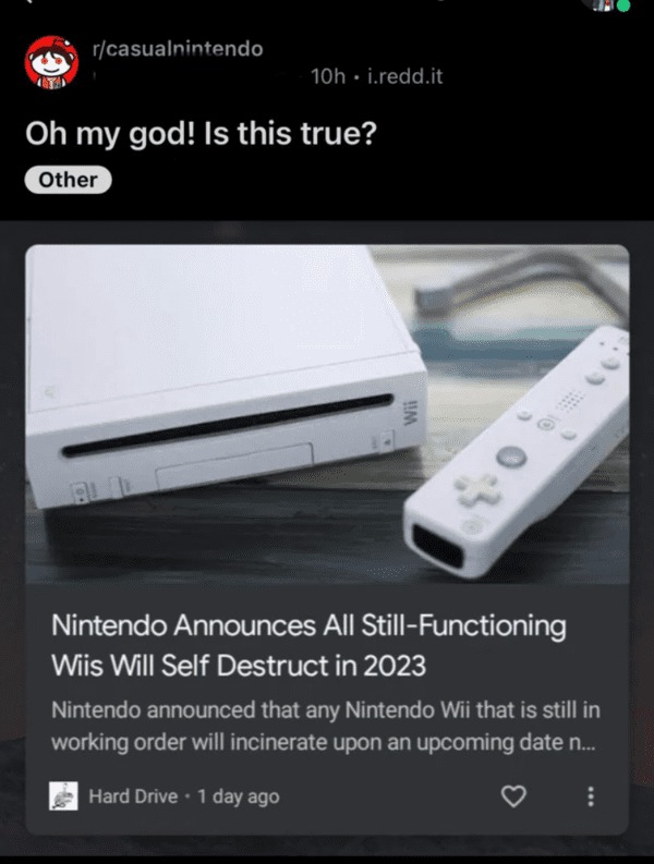 Nintendo Meme