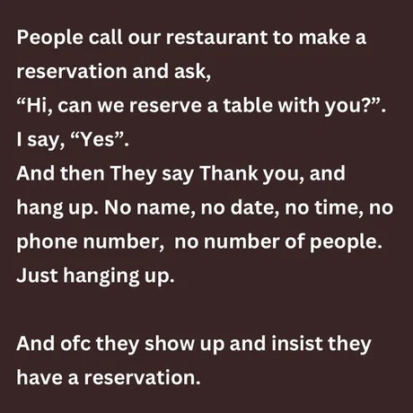 The best Reservation memes :) Memedroid
