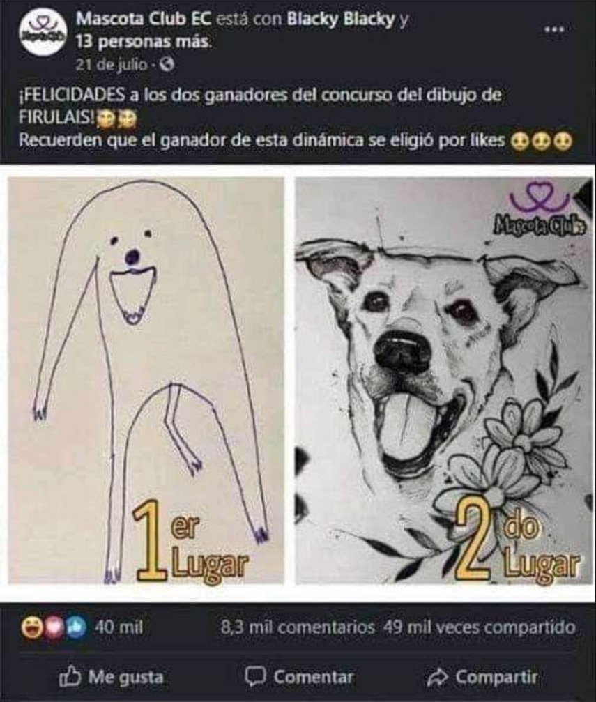 Que buen dibujo hiperrealista del Fido - Meme subido por El_ditos ...
