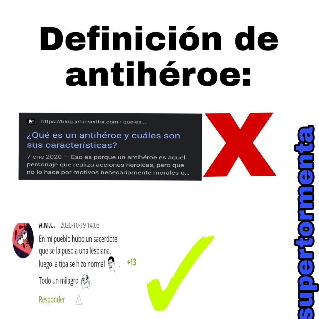 Era un héroe o villano? - Meme by SuperTormenta :) Memedroid