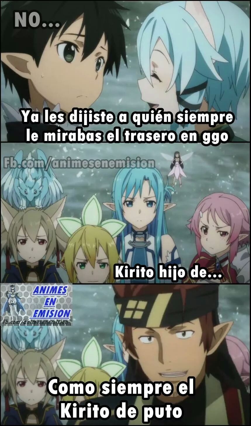 Ese kirito xD - Meme subido por animalloco37 :) Memedroid